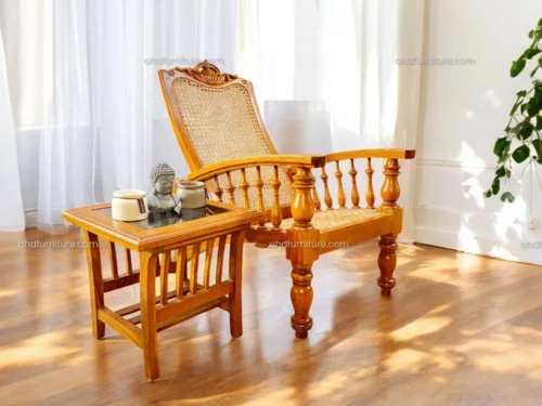 Wooden Easy Chair Models & Designs - Kerala Style