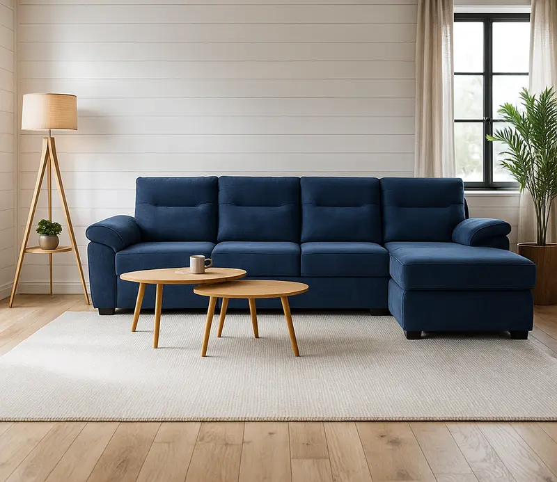 Mexican Contemporary L Shaped Sofa Set